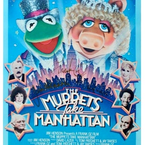 The Muppets Take Manhattan Framed Poster Signed X3 - Jim Henson, Frank ...