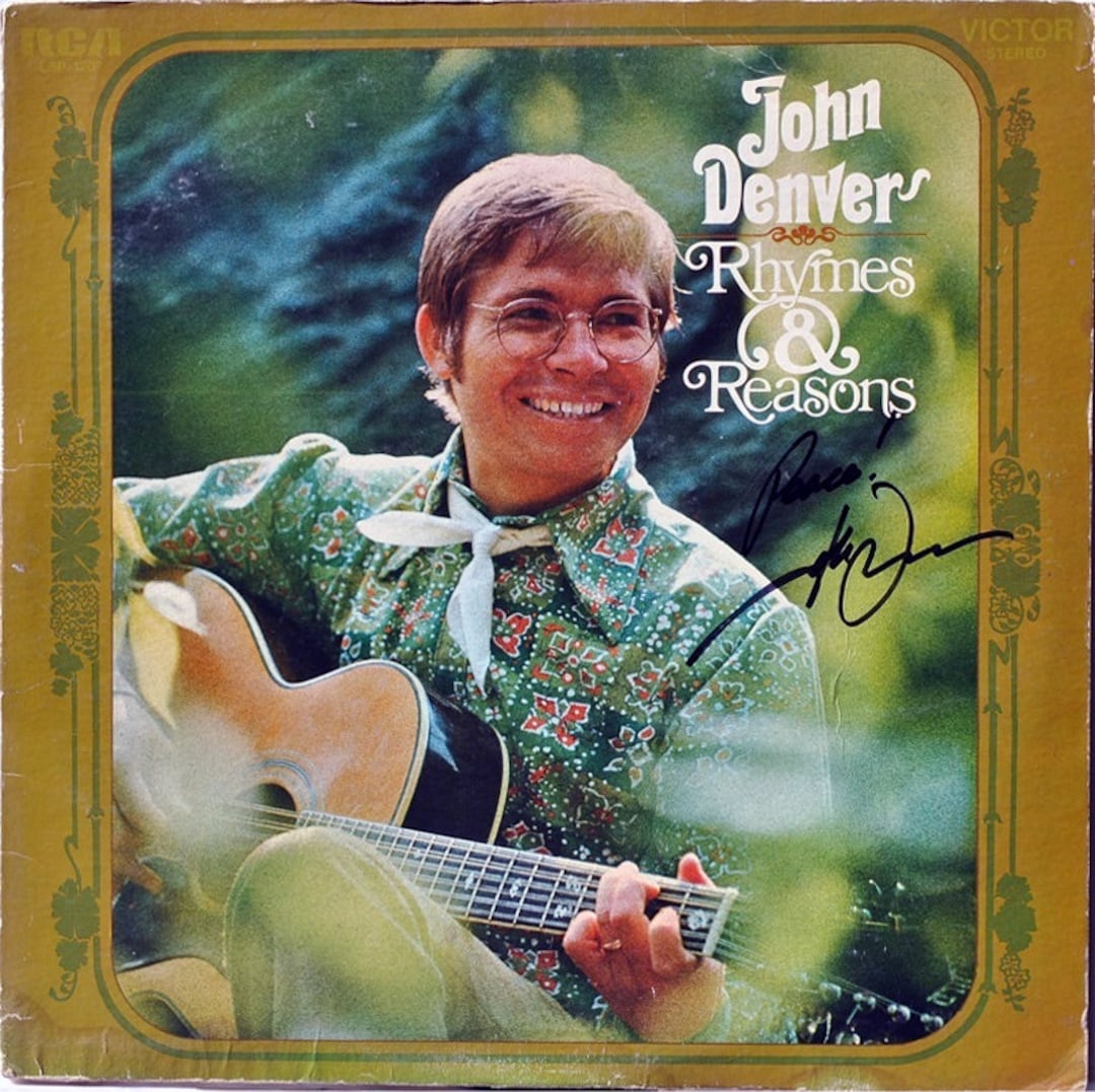 John Denver Signed Album - Rhymes & Reasons W/COA - Etsy
