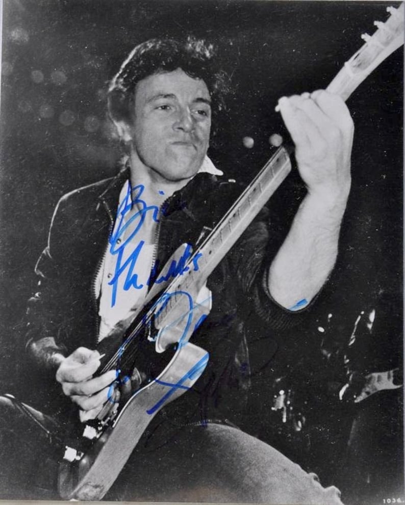 Bruce Springsteen Signed Photo the Boss E Street Band - Etsy