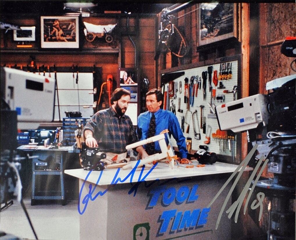Home Improvement Cast Signed Photo X2 Tim Allen & Richard Karn Tool ...