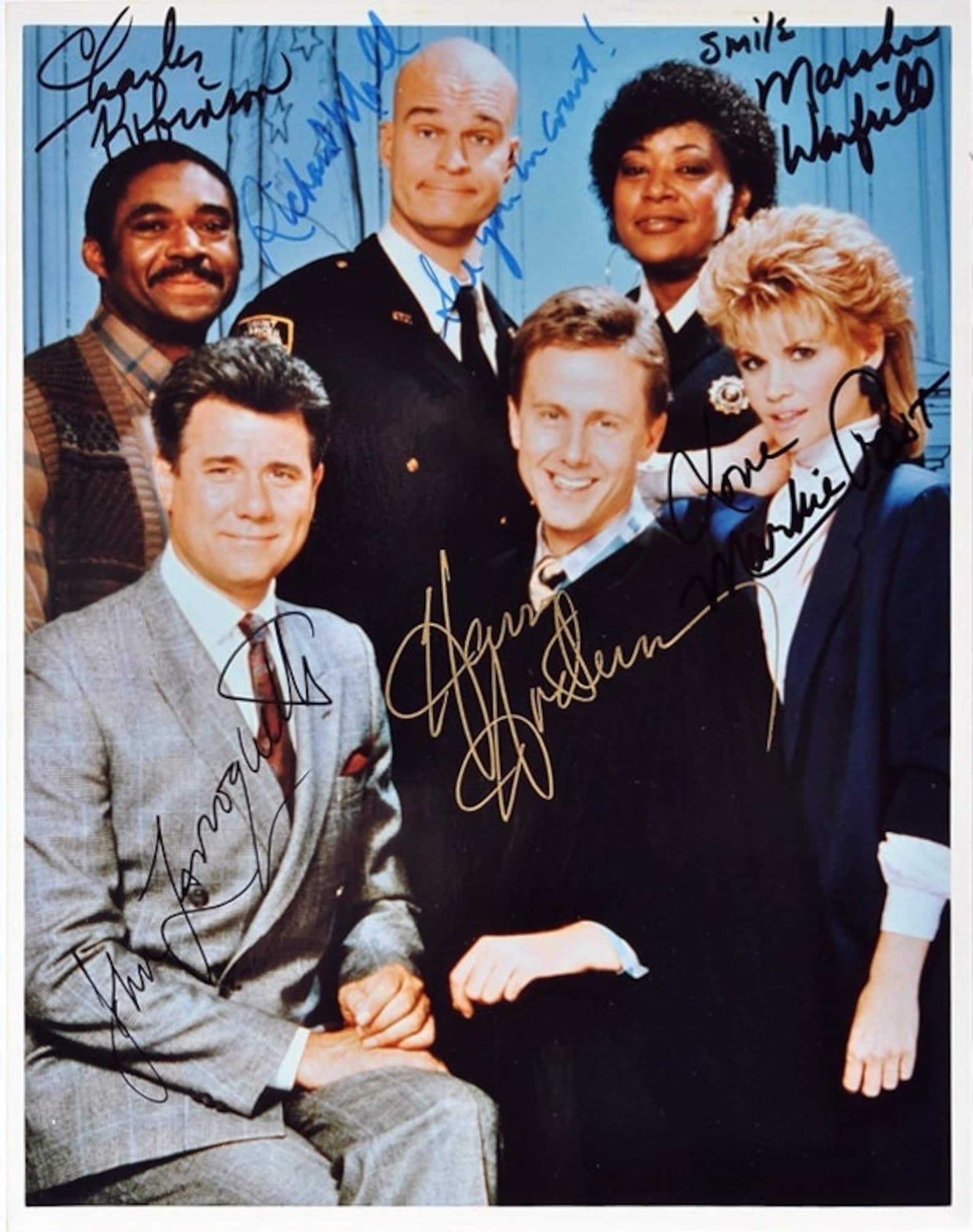 Night Court Cast Signed Photo X6 Harry Anderson, John Larroquette W/COA ...