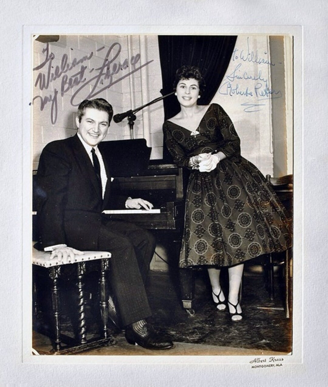 Liberace & Roberta Peters Signed Photo X2 W/COA - Etsy