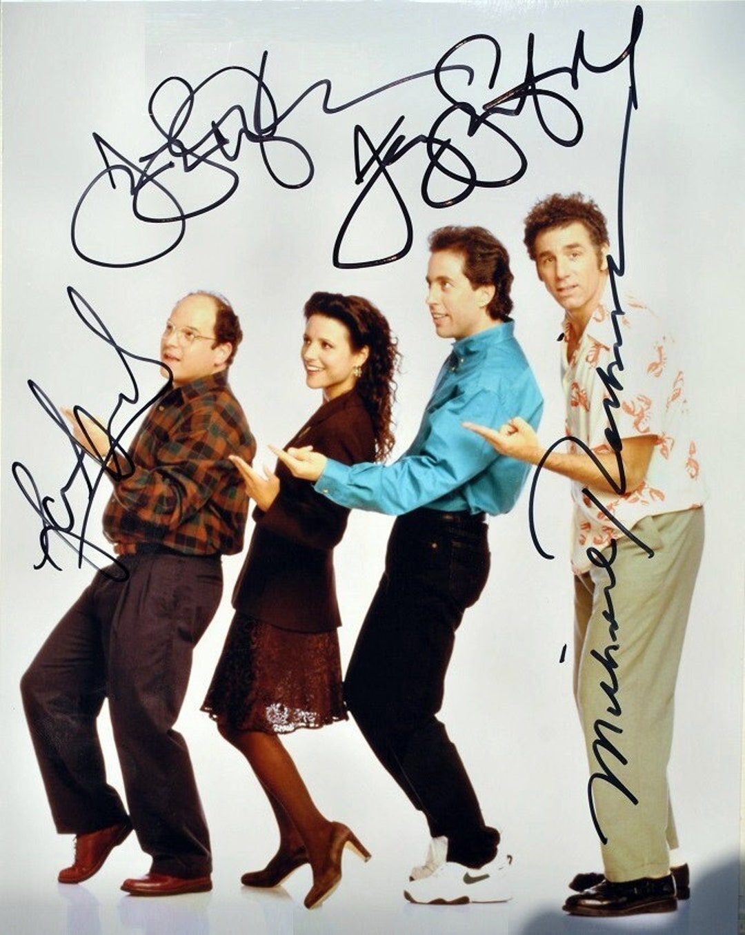 Seinfeld Cast Signed Photo X4 - Jerry Seinfeld +++ W/COA - Etsy