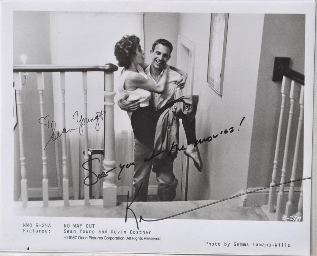 No Way Out Cast Signed Photo X2 - Kevin Costner, Sean Young - W/COA - Etsy