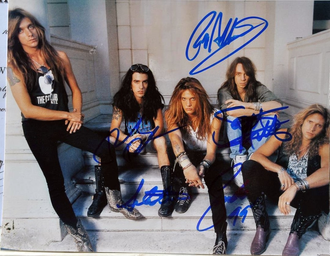 Skid Row Signed Photo X5 – Sebastian Bach + W/COA - Etsy