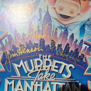 The Muppets Take Manhattan Framed Poster Signed X3 - Jim Henson, Frank ...