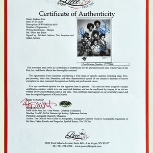 The Jackson 5 Signed Photo - Michael Jackson, Jermaine Jackson, Tito ...