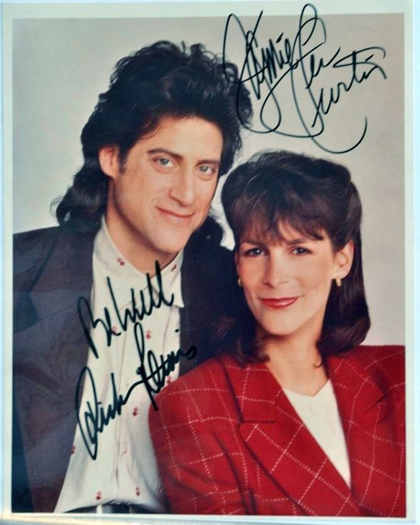 Richard Lewis & Jamie Lee Curtis Signed Photo X2 - Anything but Love W ...