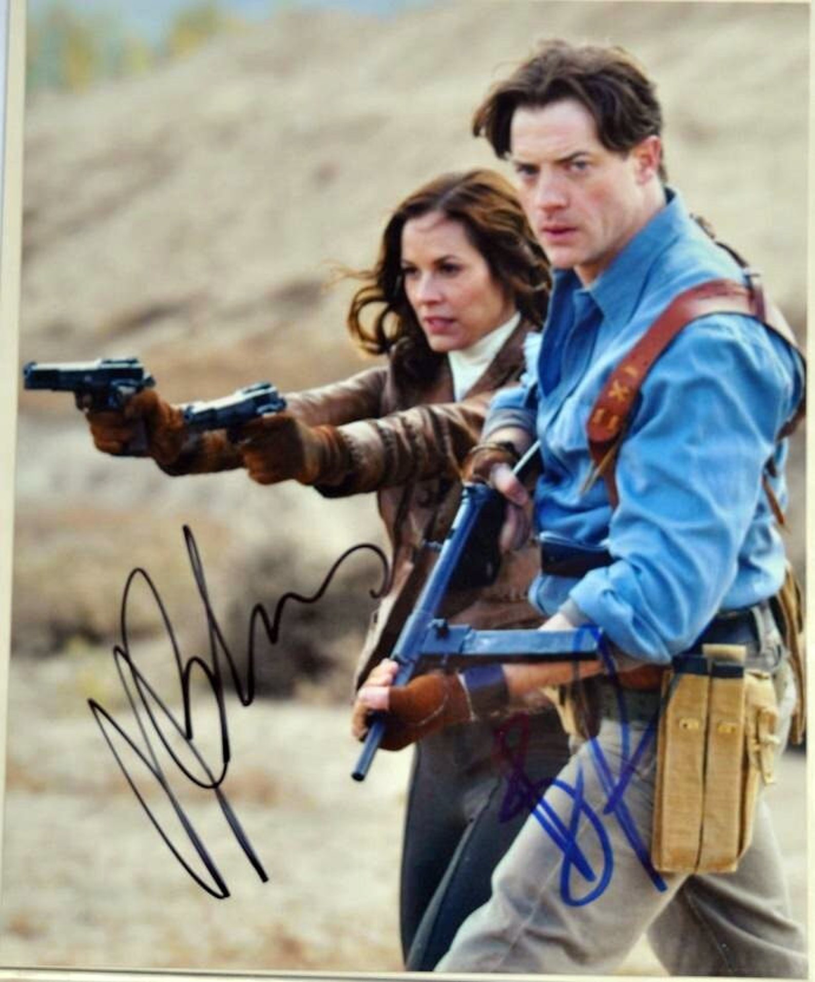 The Mummy Cast Signed Photo X2 – Brendon Fraser, Maria Bello - W/COA - Etsy