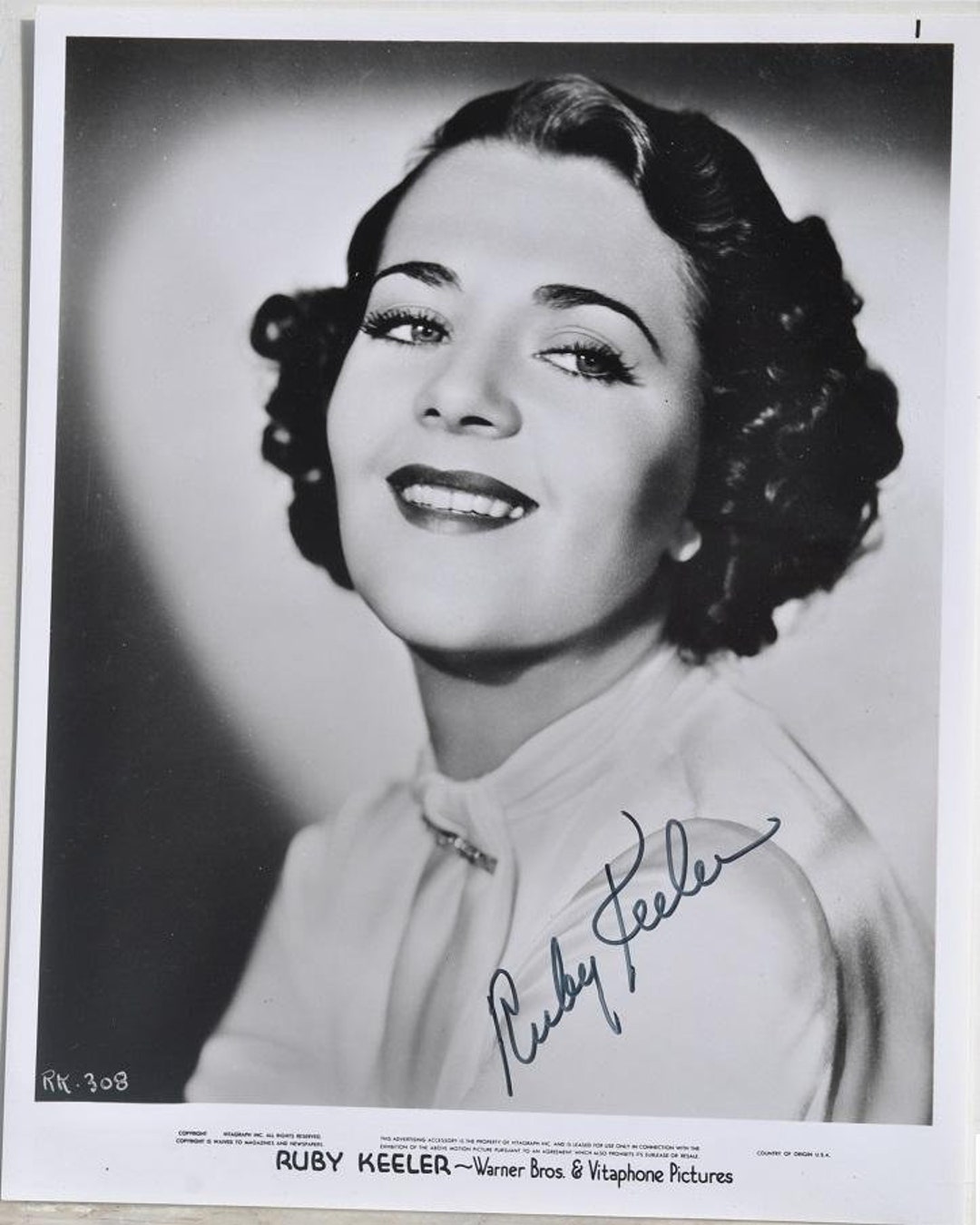 Ruby Keeler Signed Photo - Al Jolson, 42nd Street, Go Into Your Dance W ...