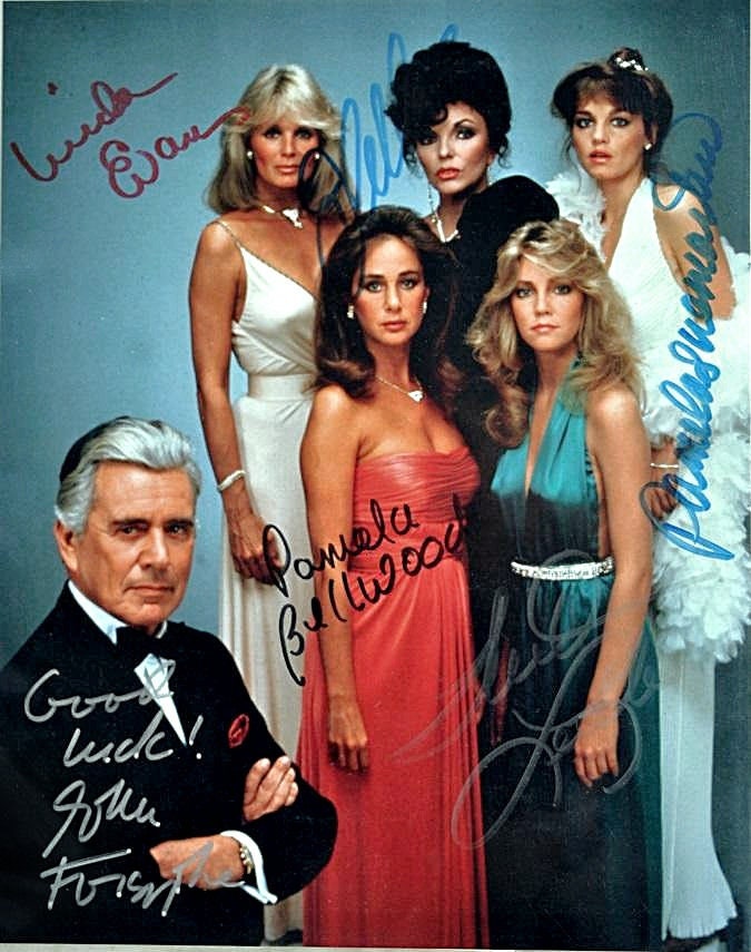 Dynasty Cast Signed Photo X6 - John Forsythe, Joan Collins, Linda Evans ...