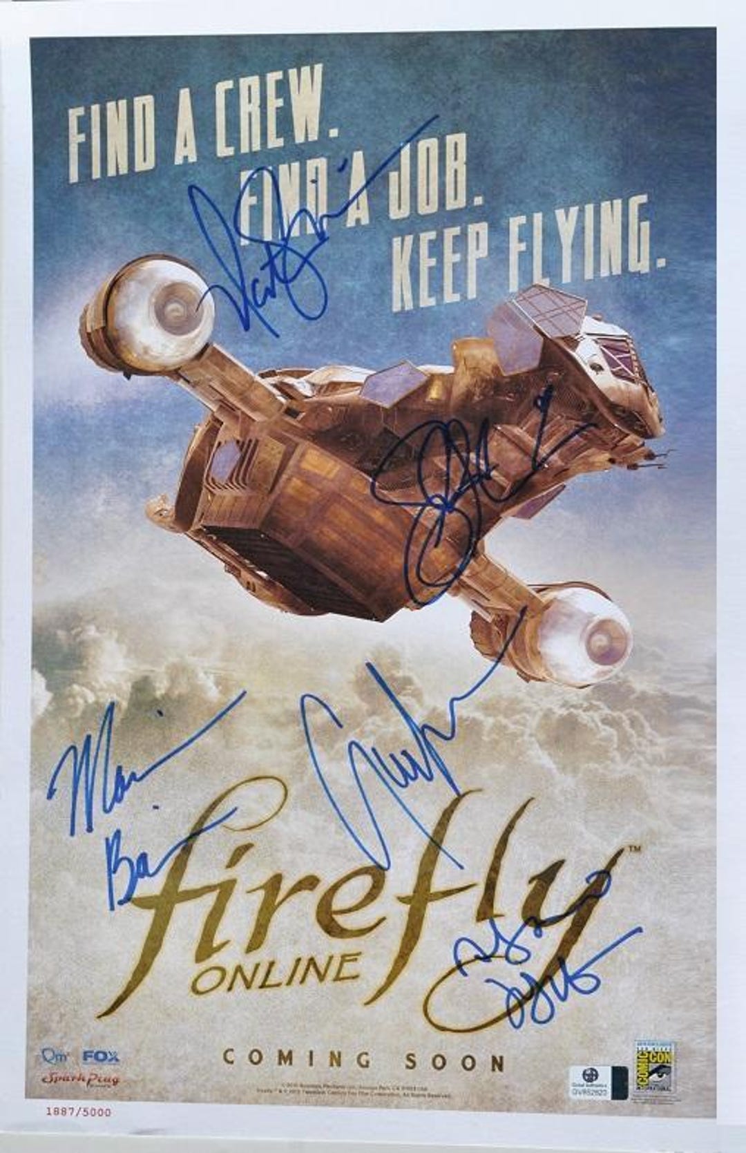 Firefly Cast Signed Poster X5 - Nathan Fillion + -12"x 18" W/COA - Etsy