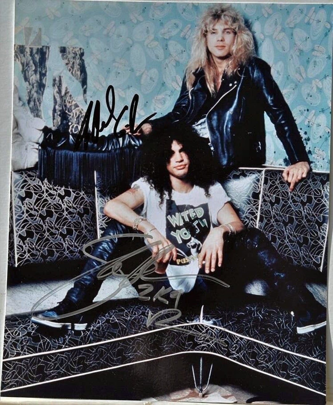 Slash & Steven Adler Signed Photo – Snake Pit, Guns N’ Roses W/COA - Etsy