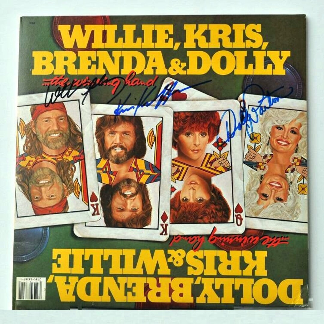 Kris, Willie, Dolly & Brenda - the Winning Hand Signed Album X3 - Willie Nelson, Dolly Parton ...