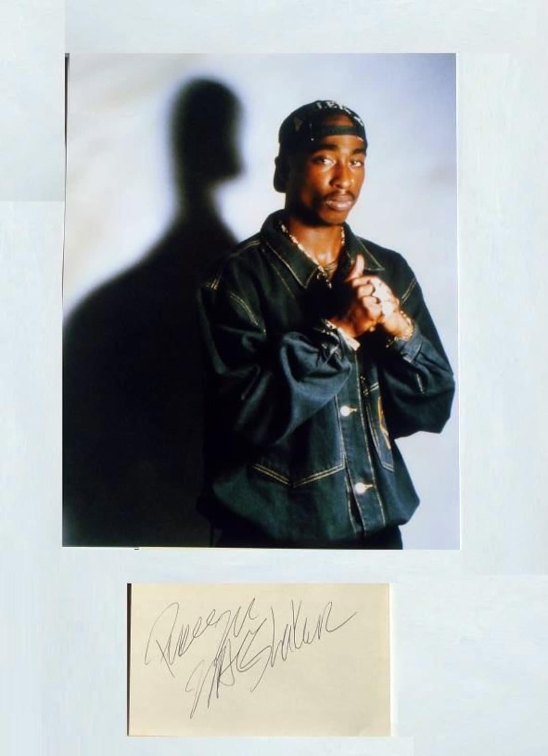 Tupac Shakur Signed Autographed Card & Photo - Gangsta Rap – Very Rare ...