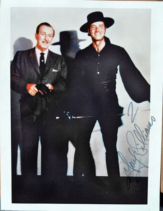 Guy Williams Signed Photo W/ Walt Disney - Zorro W/COA - Etsy