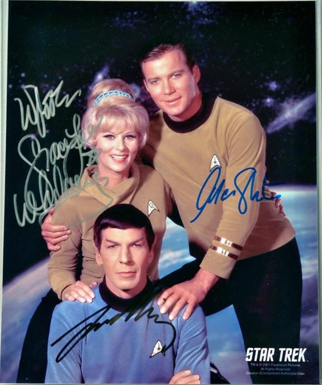 Star Trek TOS Cast Signed Photo X3 William Shatner, Leonard Nimoy ...