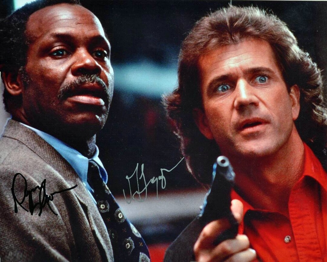 Lethal Weapon Cast Signed Photo X2 – Mel Gibson & Danny Glover - W/COA ...