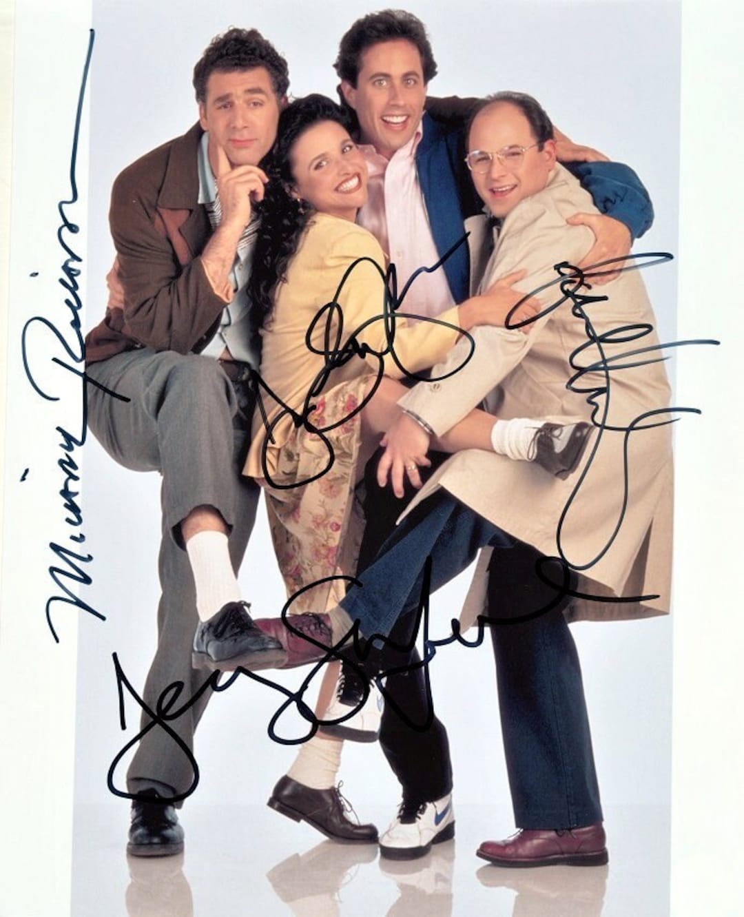 Seinfeld Cast Signed Photo X4 - Jerry Seinfeld +++ W/COA - Etsy