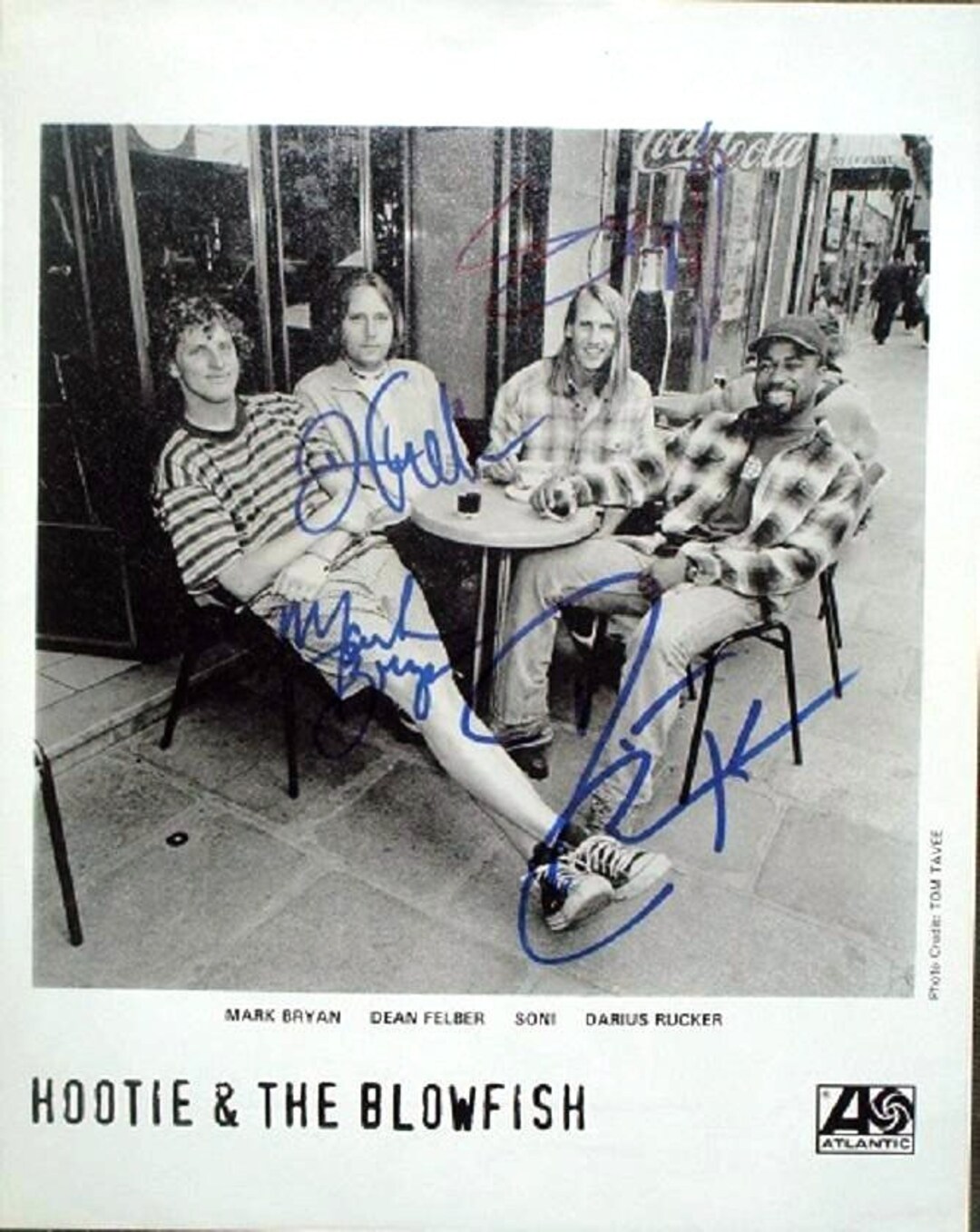 Hootie & the Blowfish Signed Photo X4 – Darius Rucker, Mark Bryan + W ...