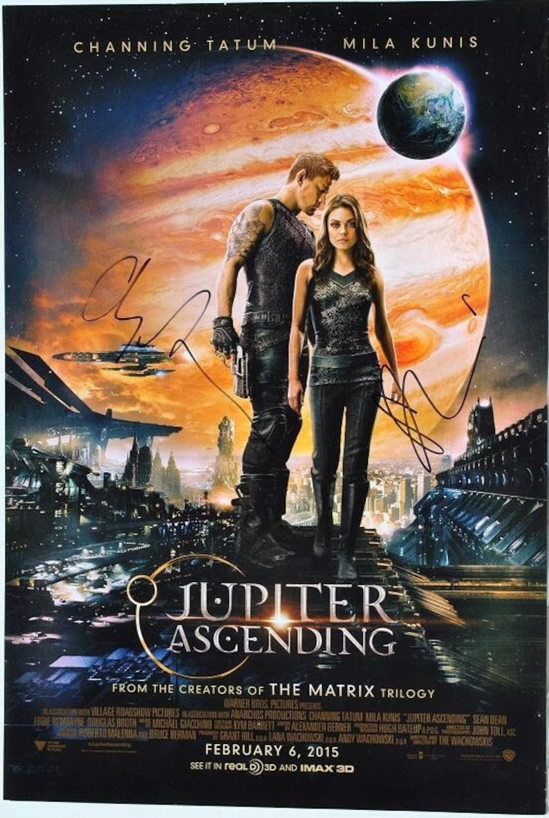 Jupiter Ascending Cast Signed Poster X2 Mila Kunis & - Etsy