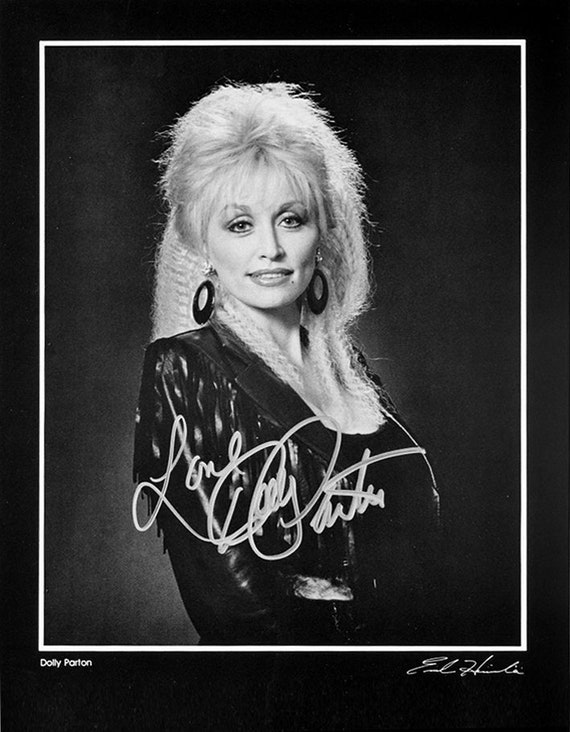 Dolly Parton Signed Special Portrait Photo 9x 12 - Etsy