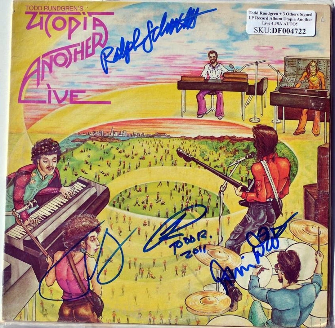 Todd Rundgren - Another Utopia Live Signed Album X4 - Todd Rundgren ...