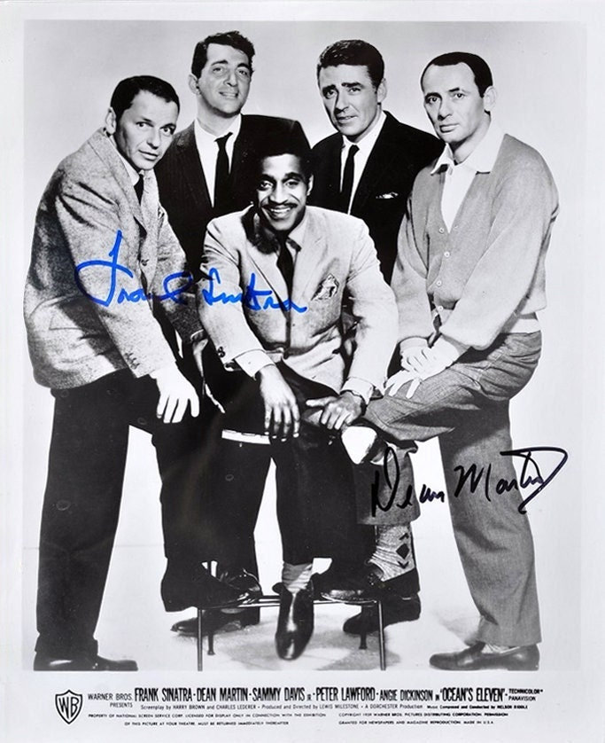 Frank Sinatra & Dean Martin Signed Photo - Rat Pack W/COA - Etsy