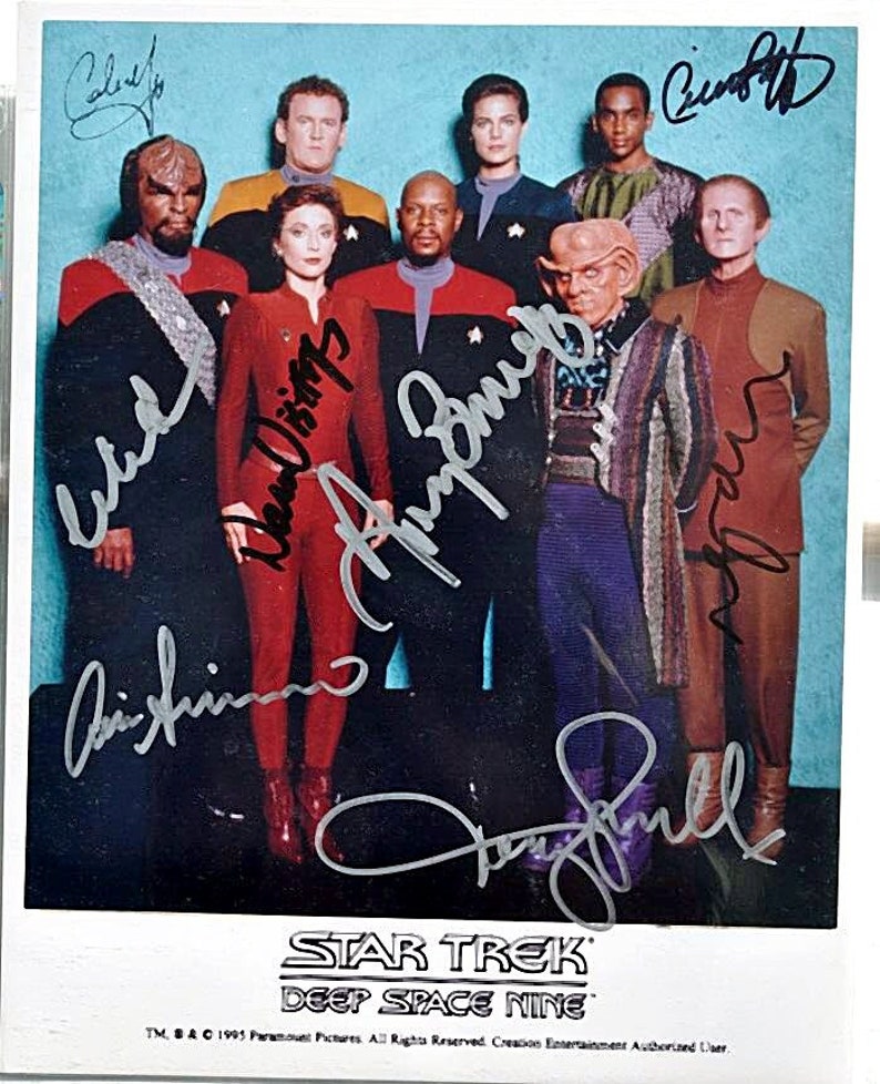 Star Trek DS9 Cast Signed Photo X8 - W/COA - Etsy