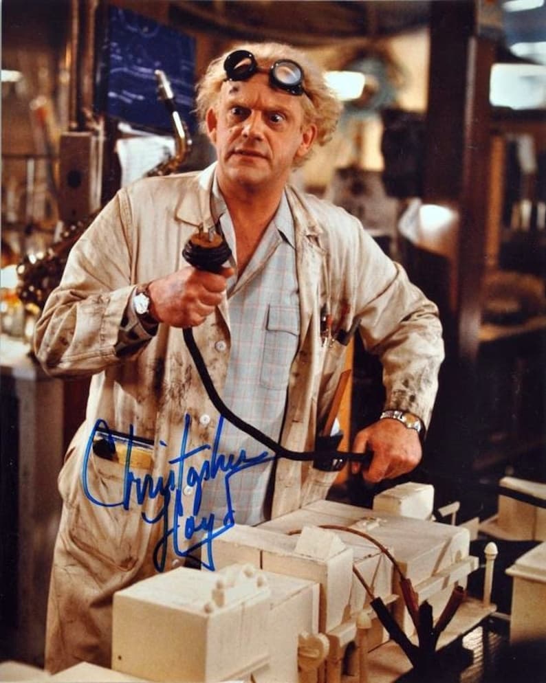 Christopher Lloyd Signed Photo - Back to the Future W/COA - Etsy