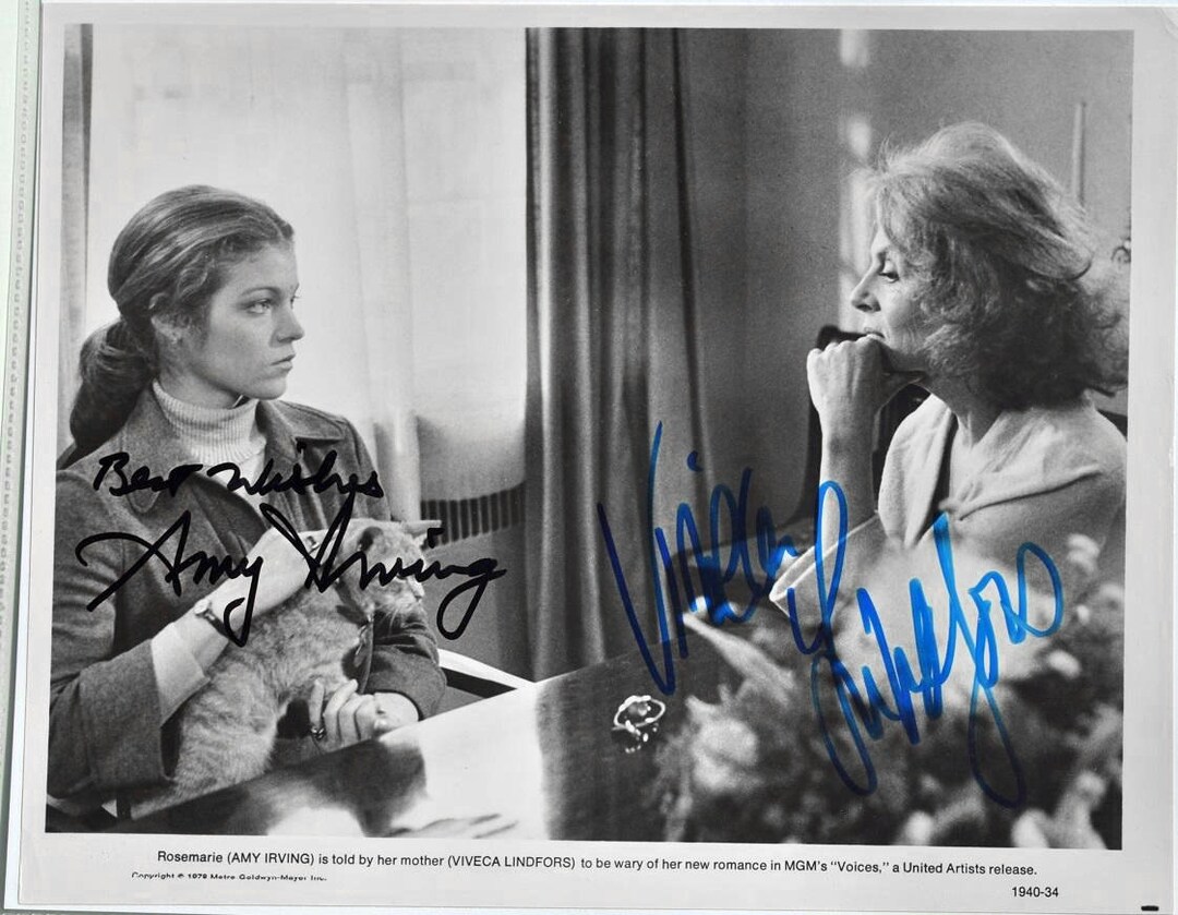 Amy Irving & Viveca Lindfors Signed Photo - Voices - W/COA - Etsy
