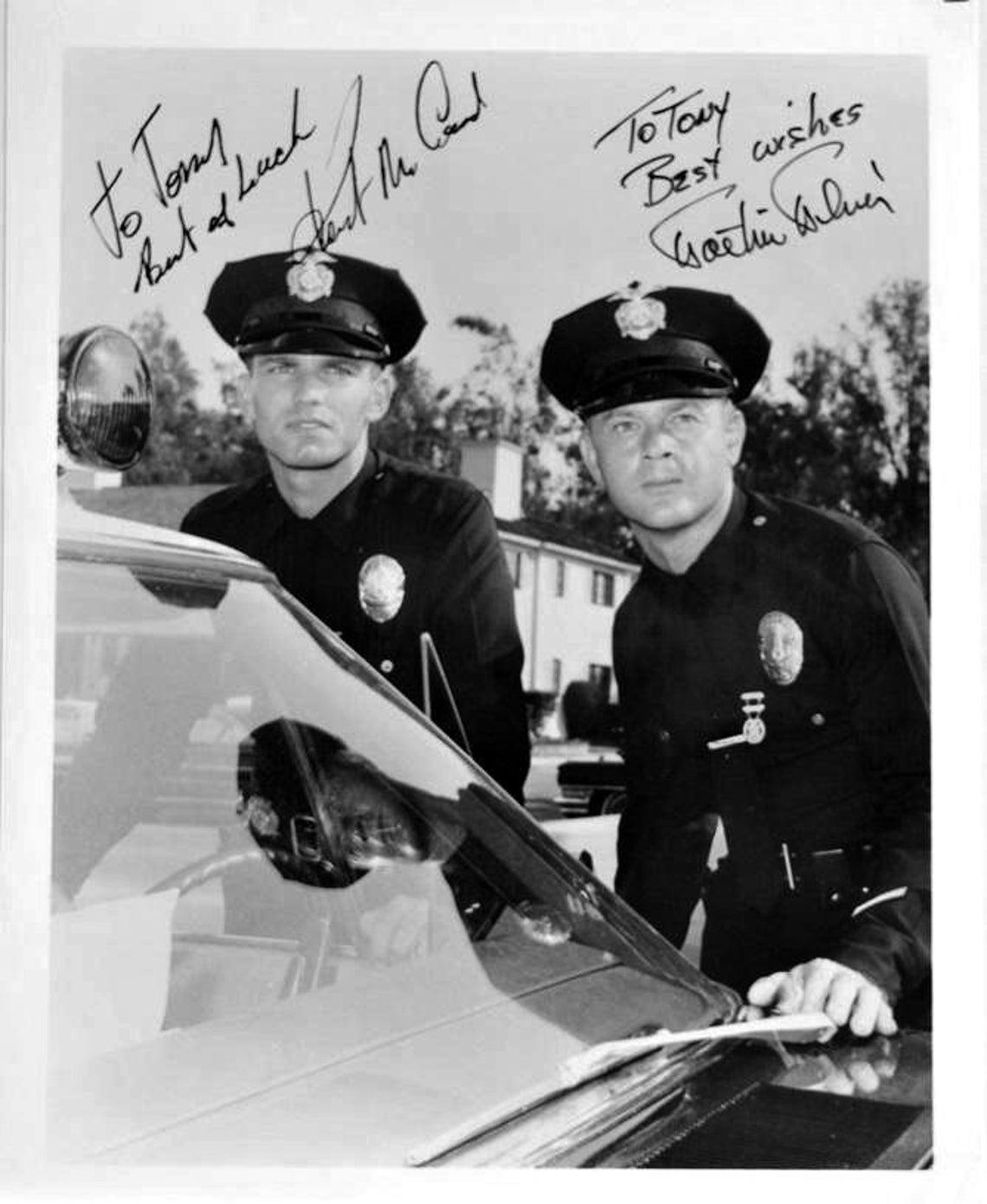 Adam 12 Cast Signed Photo X2 – Martin Milner, Kent Mccord W/COA - Etsy