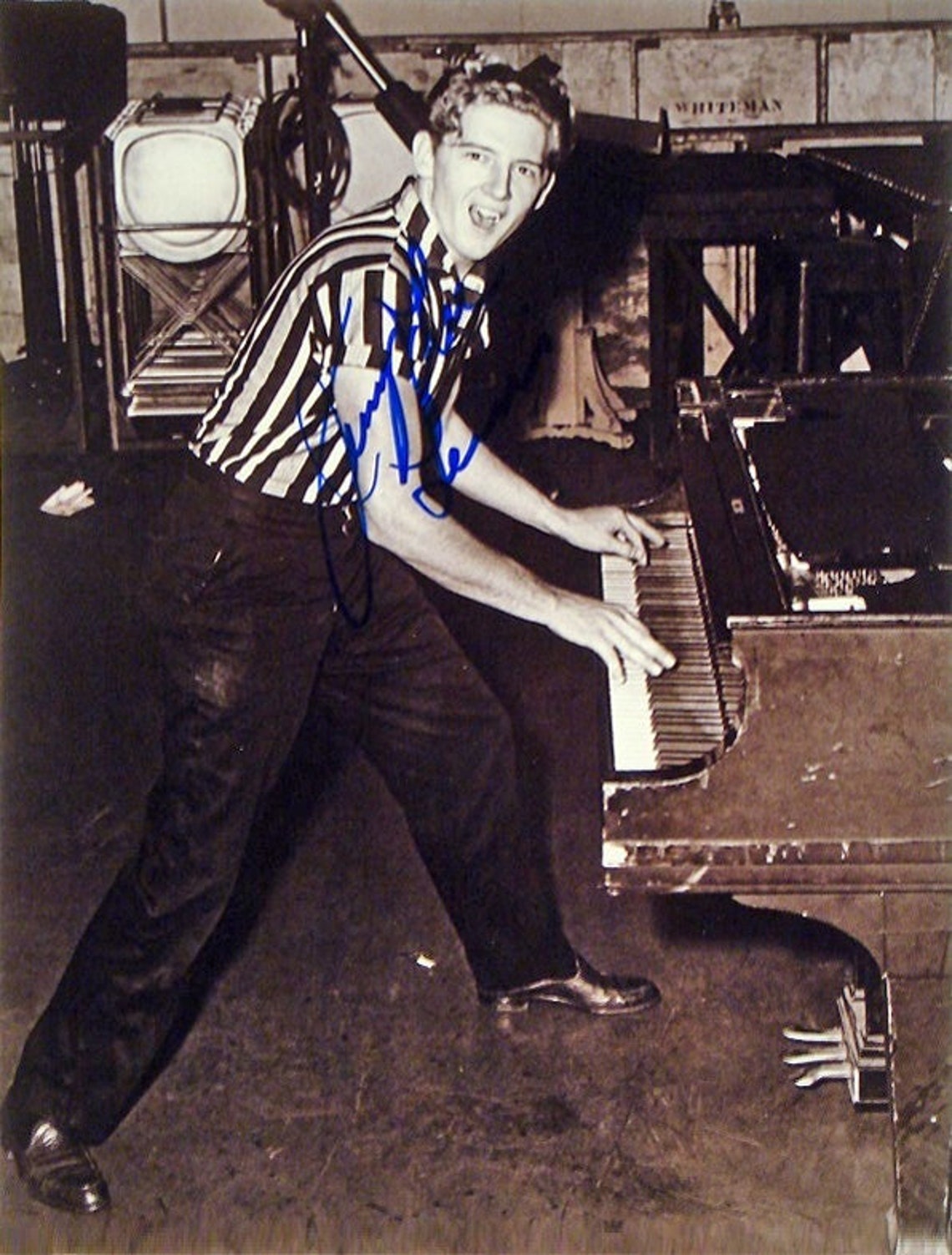 Jerry Lee Lewis Signed Photo the Killer Whole Lotta Shakin' Goin' on W ...