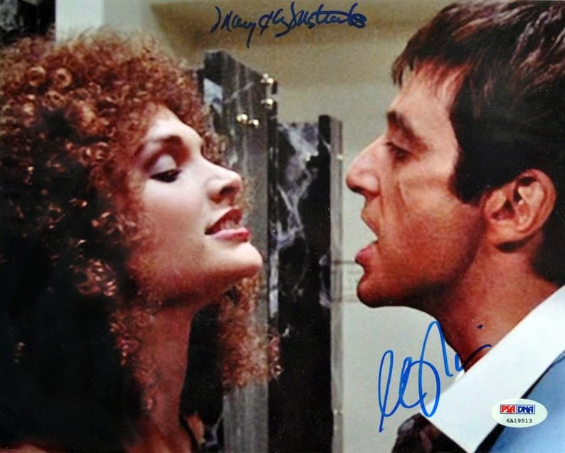 Scarface Cast Signed Photo X2 Al Pacino, Elizabeth Mastrantonio W/COA ...