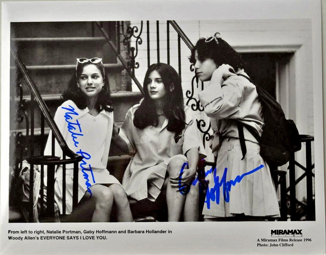 Natalie Portman Cast Signed Photo X2 – Everyone Says I Love You - W/COA ...