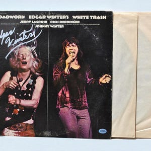 Rick Derringer, Johnny and Edgar Winter Signed Album Cover X3 ...