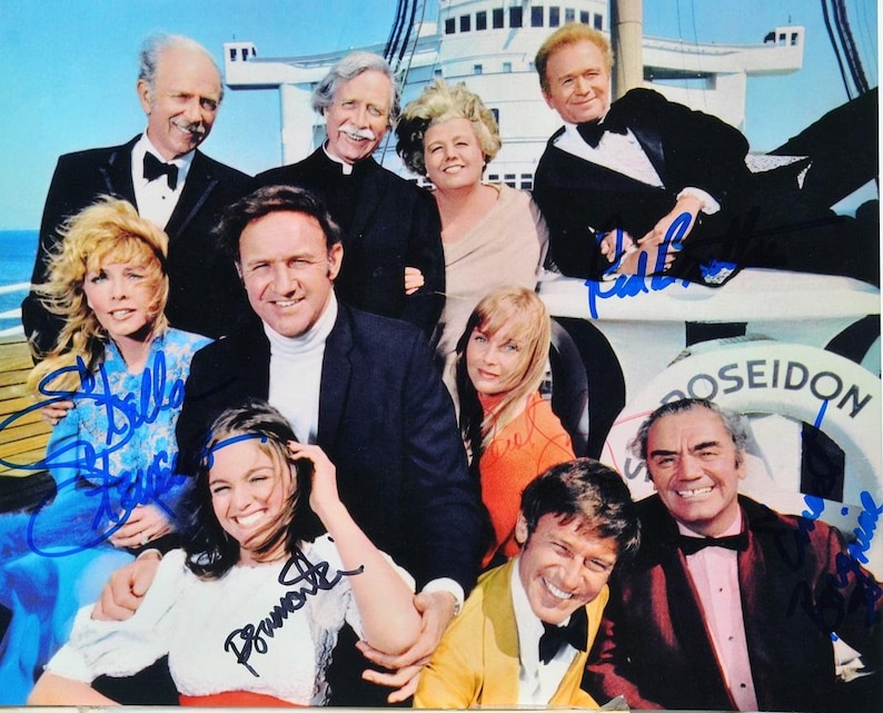 The Poseidon Adventure Cast Signed Photo X4 - Ernest Borgnine, Red ...