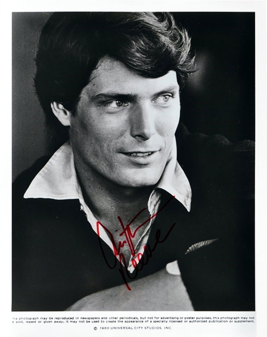 Christopher Reeve Signed Autographed Photo Superman W/COA - Etsy