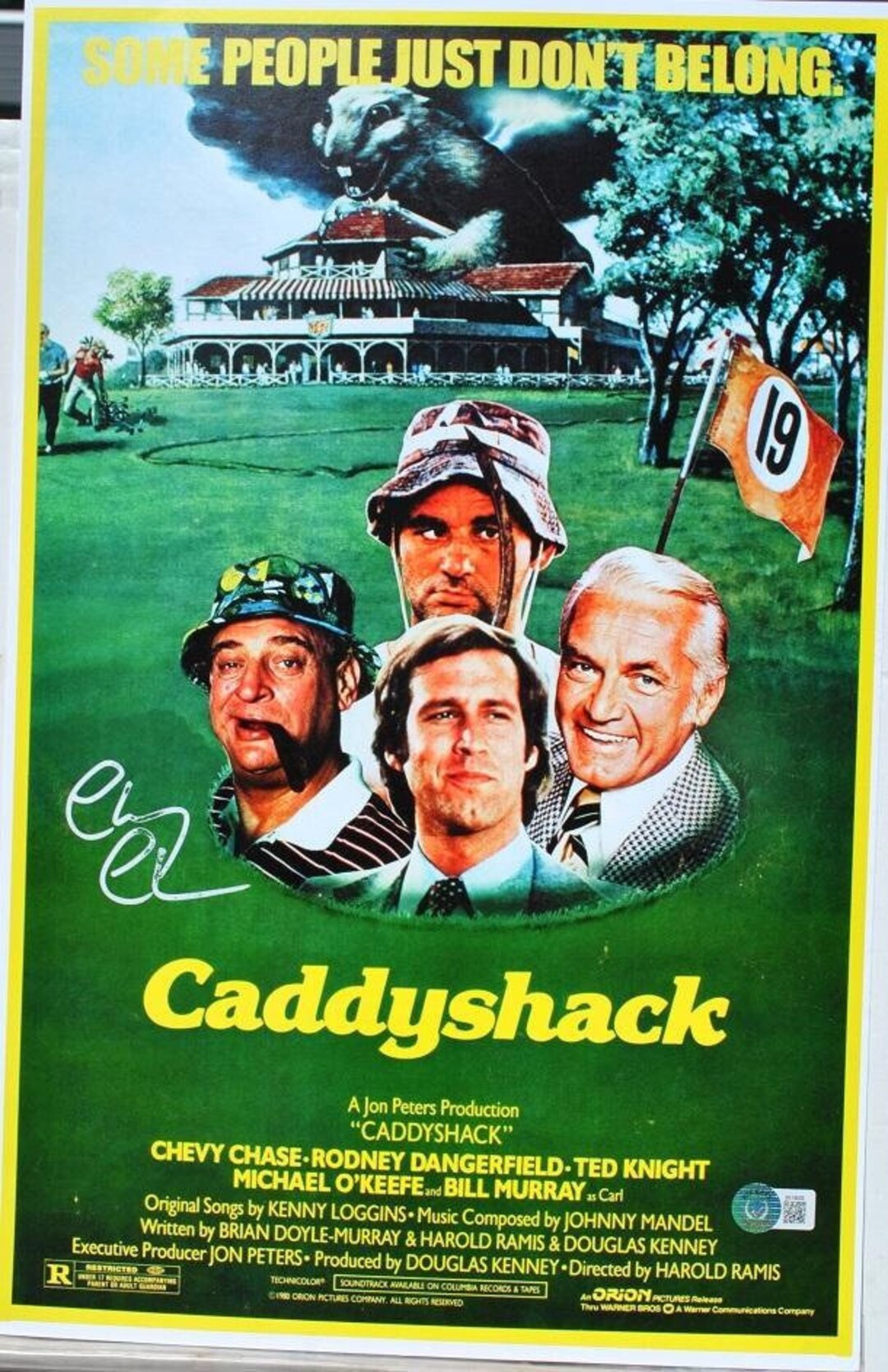Caddyshack Signed Poster – Chevy Chase 11x17 W/COA - Etsy