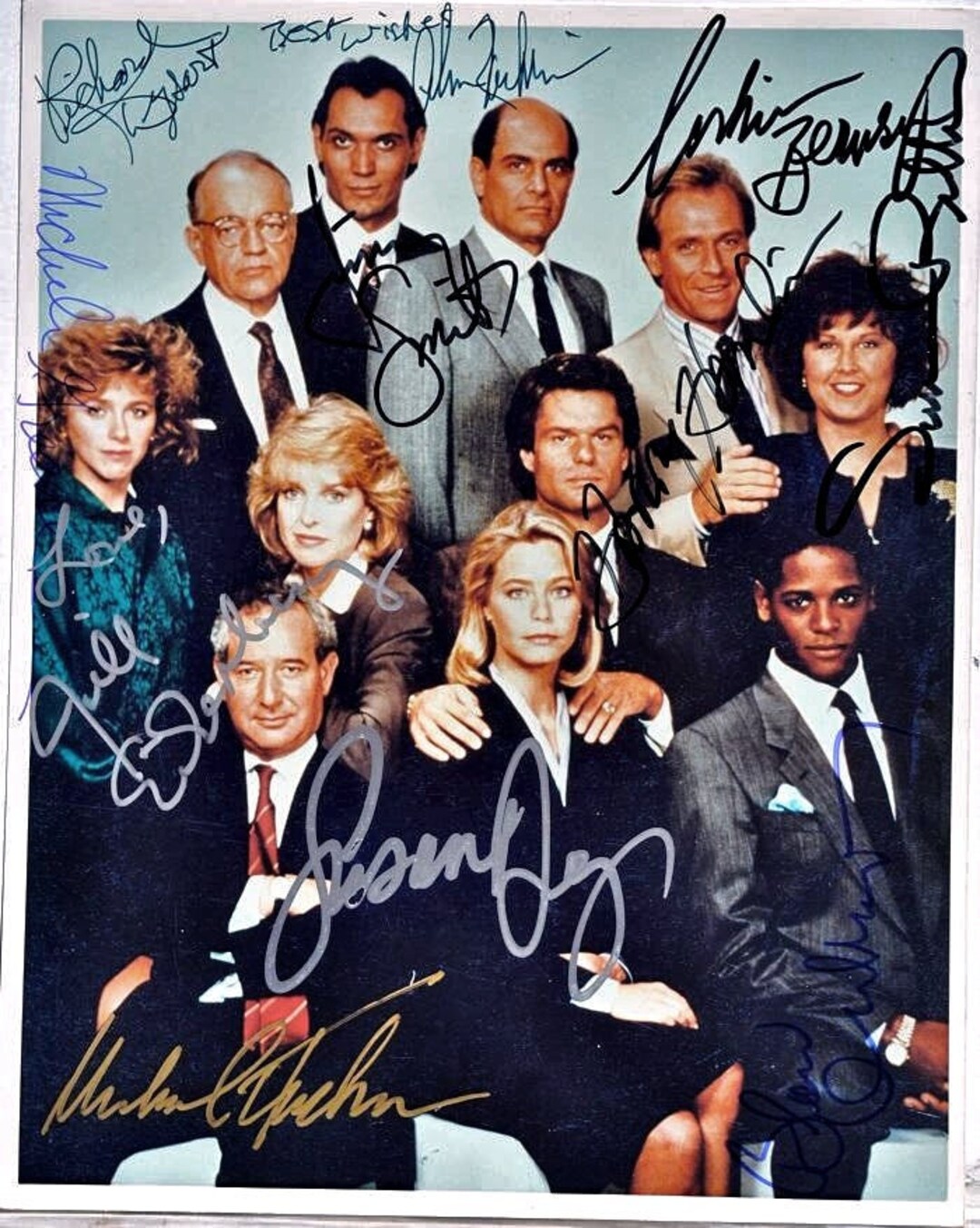 L.A. Law Cast Signed Photo X10 – Harry Hamlin, Corbin Bernsen, Jimmy ...