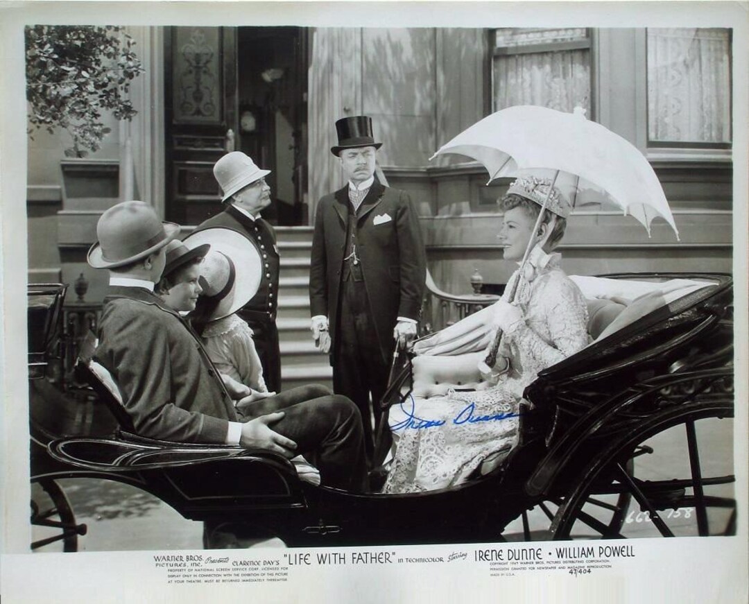 Irene Dunne - Life With Father Signed Photo W/COA - Etsy