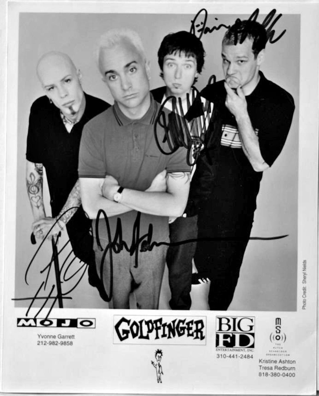 Goldfinger Signed Photo X4 – John Feldmann, Charlie Paulson + W/COA - Etsy