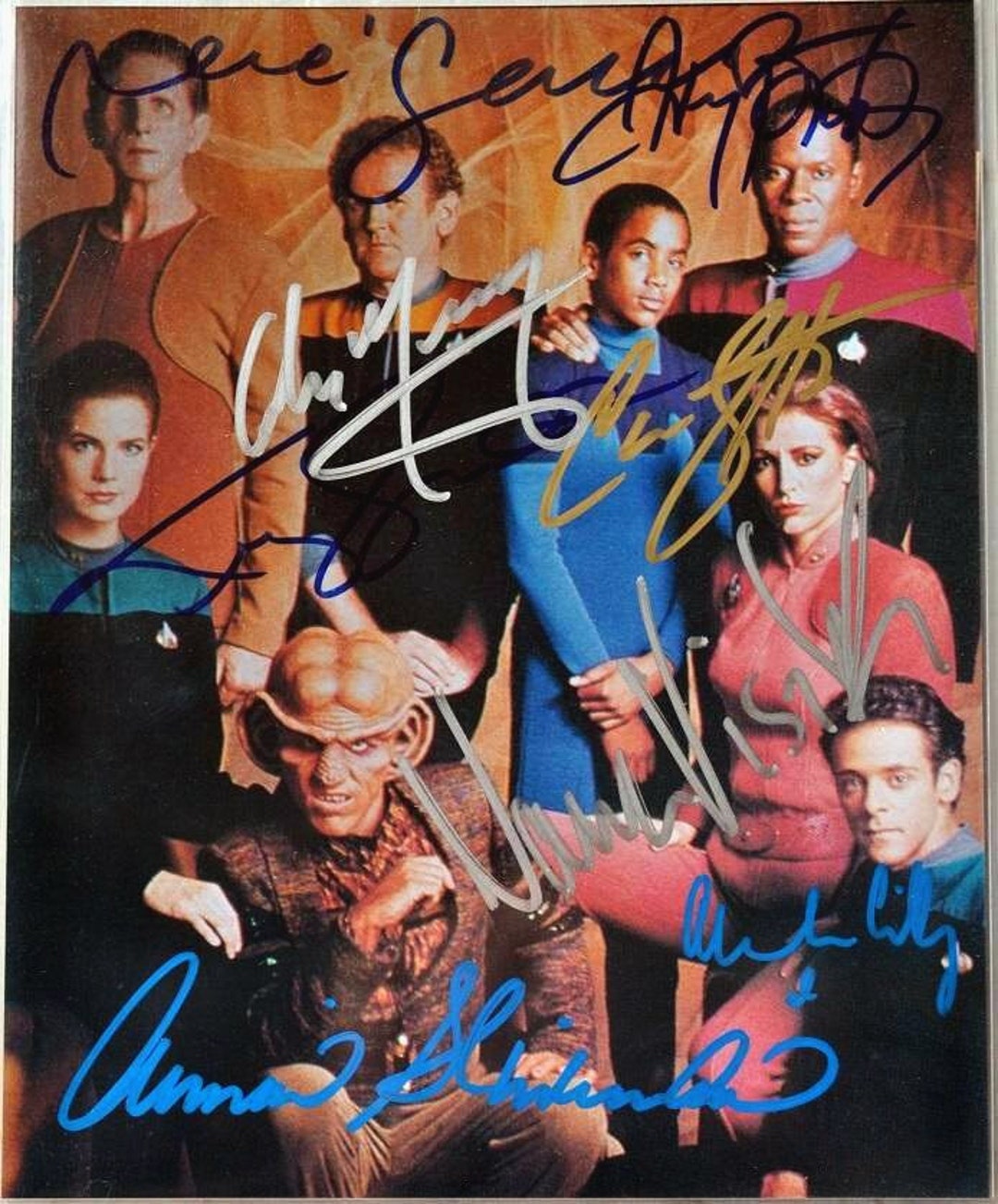 Star Trek DS9 Cast Signed Photo X8 – Avery Brooks, Colm Meany + W/COA ...