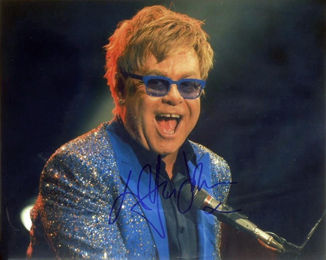 Elton John Signed Photo - Goodbye Yellow Brick Road W/COA - Etsy