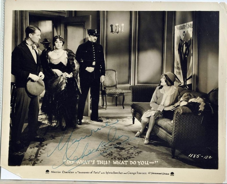 Maurice Chevalier Signed Photo - Innocents of Paris - W/COA - Etsy