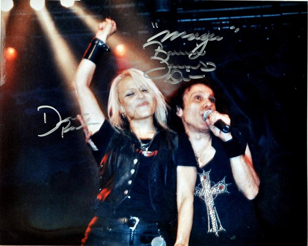 Ronnie James Dio & Doro Pesch Signed Photo X6 – Black Sabbath, Rainbow ...