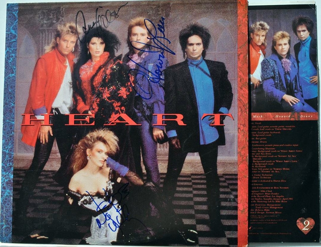 Heart Signed Album X3 - Ann Wilson, Nancy Wilson, Howard Leese W/COA - Etsy