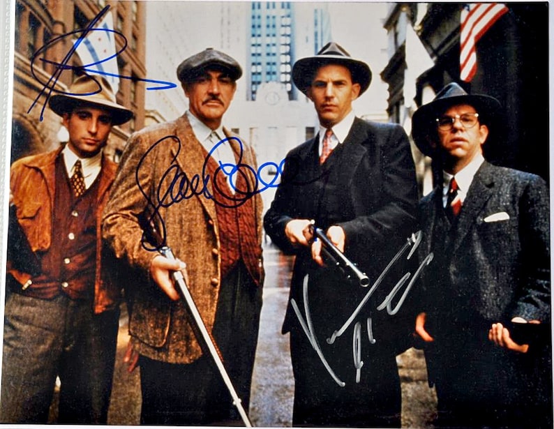 The Untouchables Cast Signed Photo - Kevin Costner, Sean Connery, Andy ...