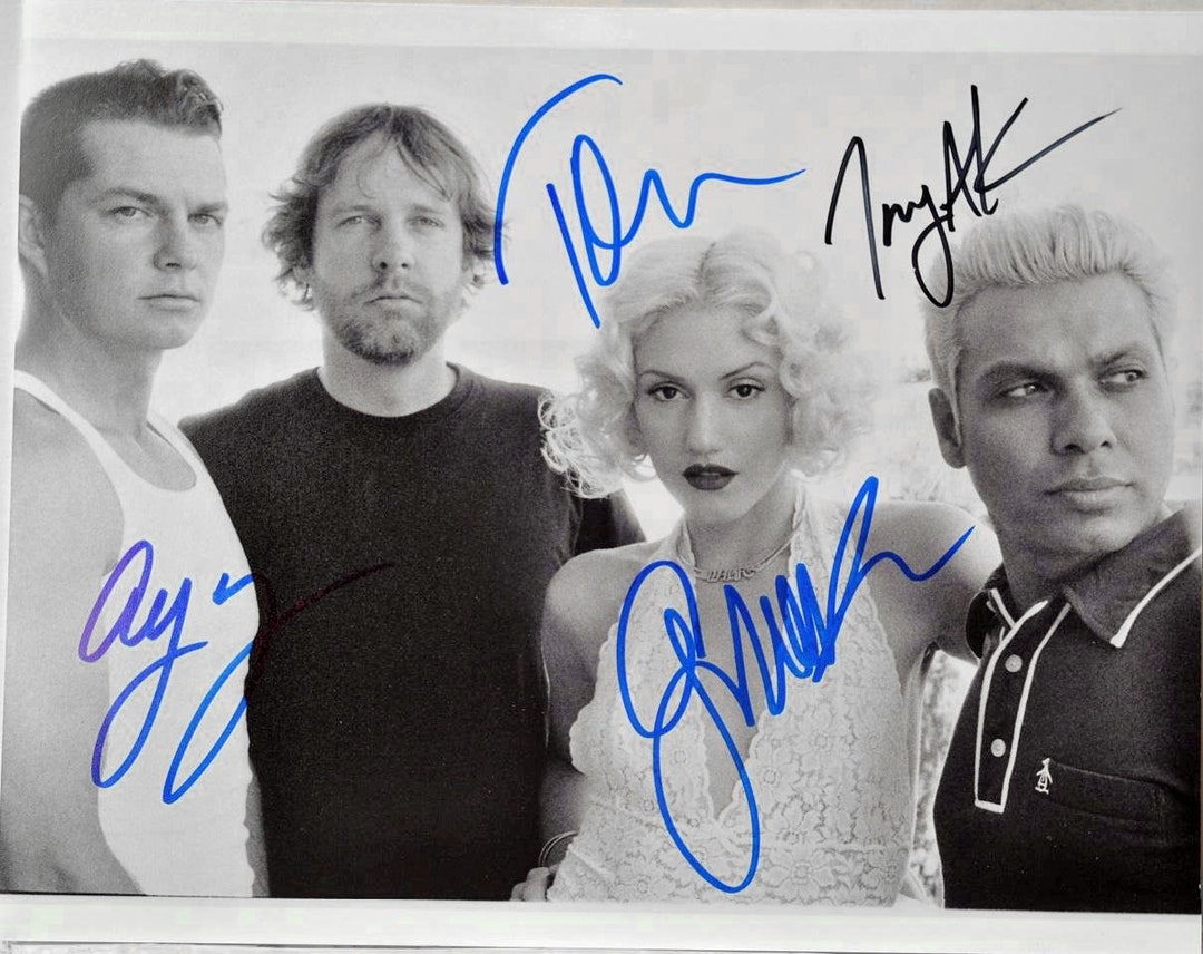 No Doubt Signed Photo X4 – Gwen Stefani, Tom Dumont + - W/COA - Etsy
