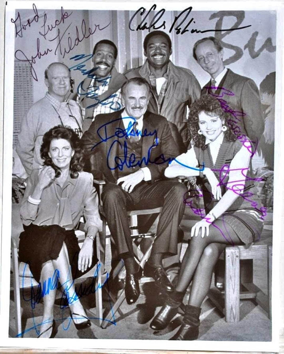Buffalo Bill Cast Signed Photo X6 – Dabney Coleman, Geena Davis, Joanna ...